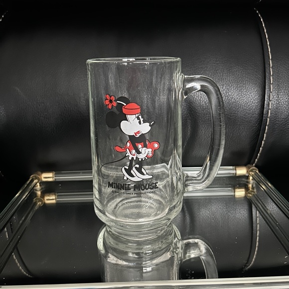 Disney | Kitchen | Vintage Minnie Mouse Disney Beer Glass Tall Kitchen ...